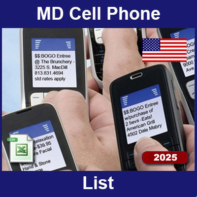 Maryland Cell Phone List | USBizData.com